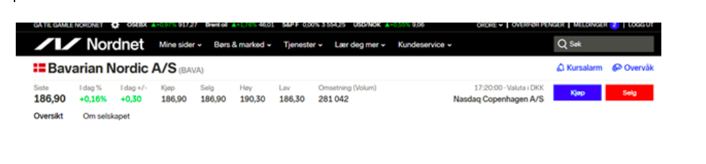 Kjøp Bavarian Nordic Aksjer Her - [Live BAVA Aksje Kurs 2021]
