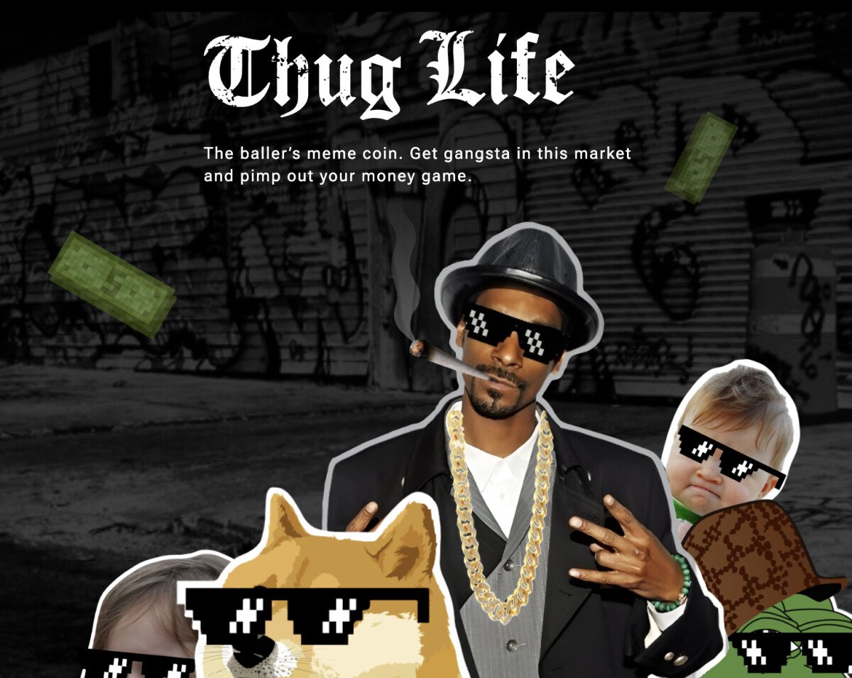 Meme Coin, Thug Life, henter inn 300 000 dollar på en uke